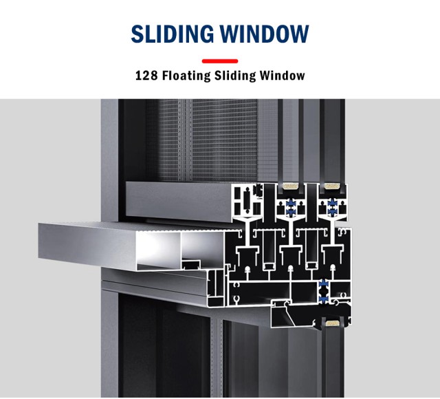 128 Floating Sliding Window leader-alu.com - sliding Window