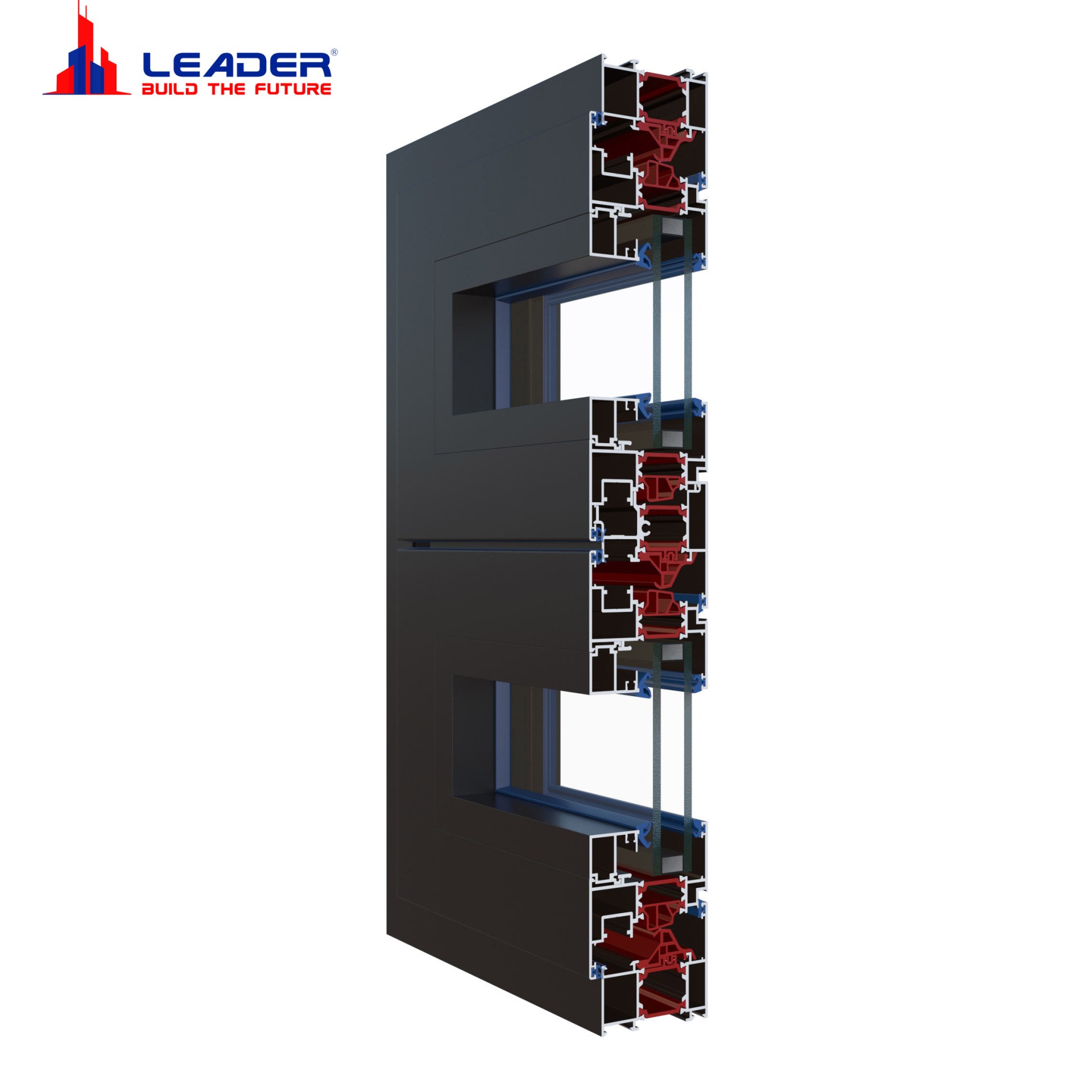 Aluminum Double Casement Windows KR Series